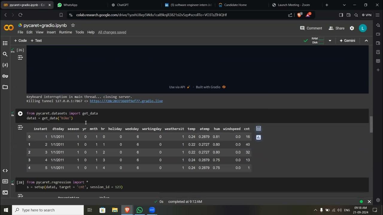 (2 apps)Pycaret + gradio - YouTube