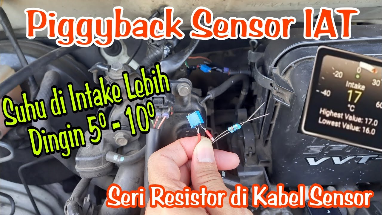 Resistor Piggyback Sensor IAT | Suhu Lebih Dingin 5⁰-10⁰ - YouTube