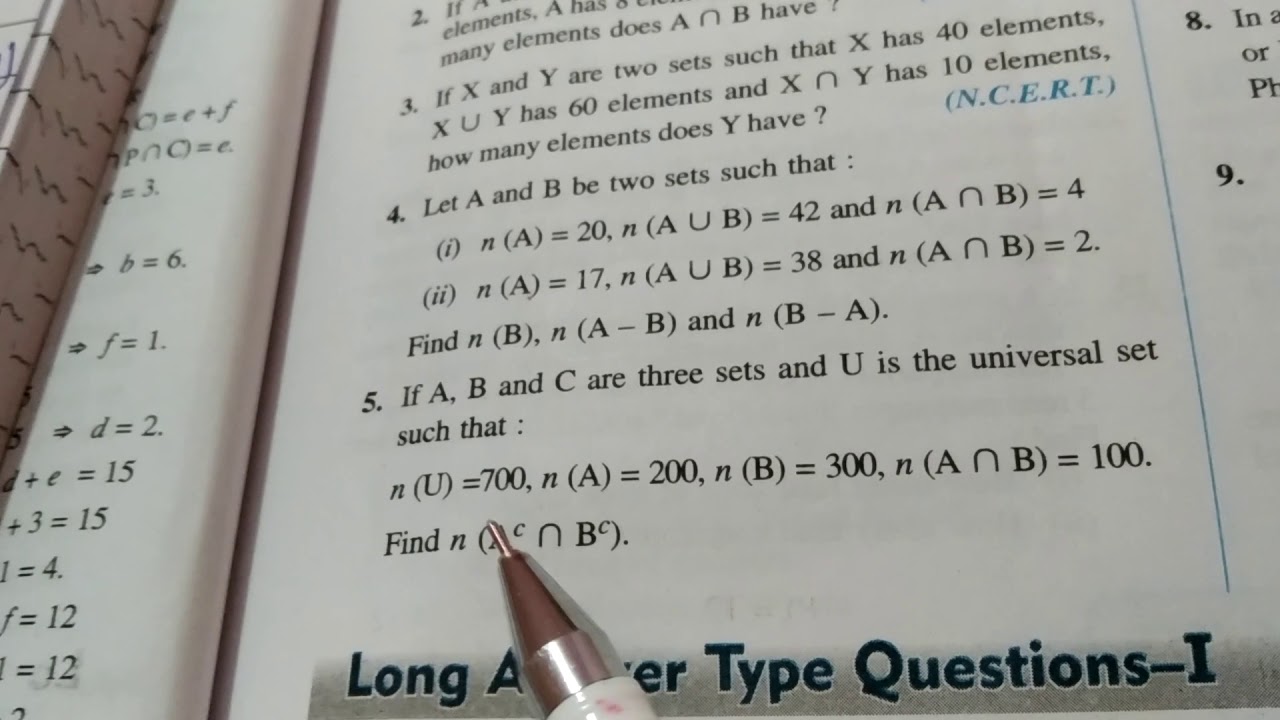 +1 mathematics chapter 1st ex 1(f) - YouTube