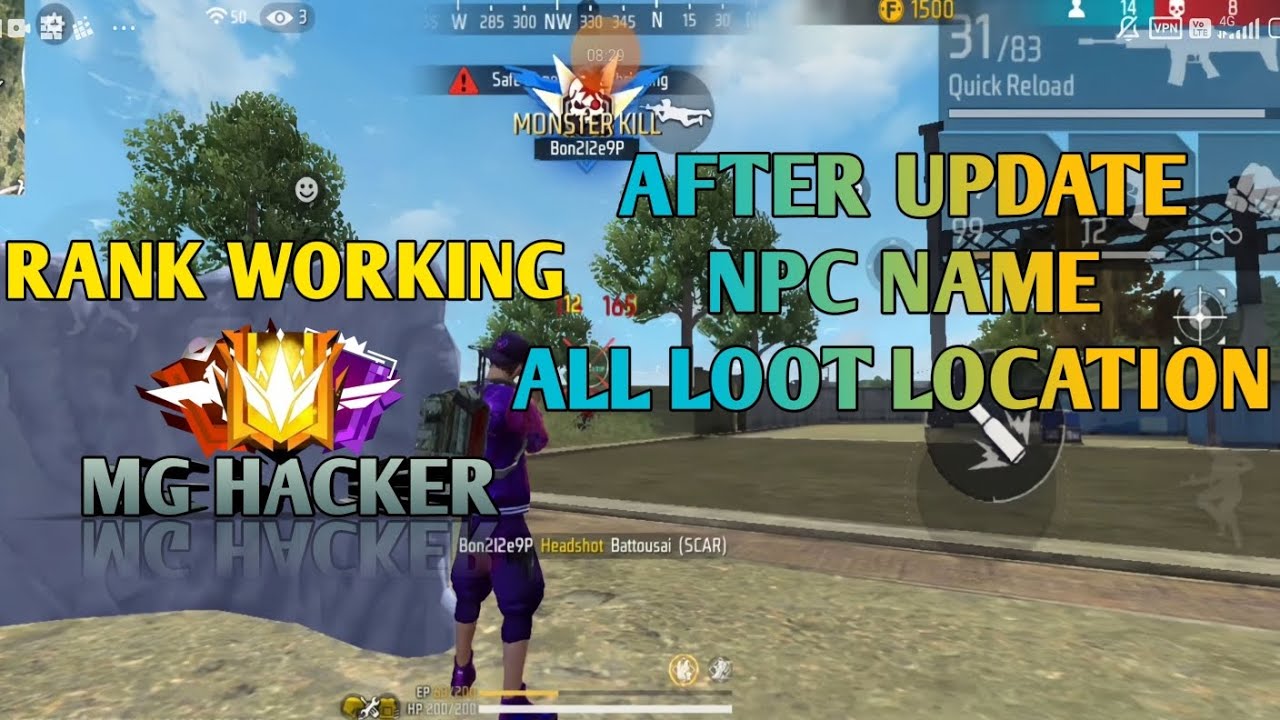 AFTER UPDATE NEW NPC ALL LOOT LOCATION FULL ANTIBLACKLIST BY//MG HACKER ...