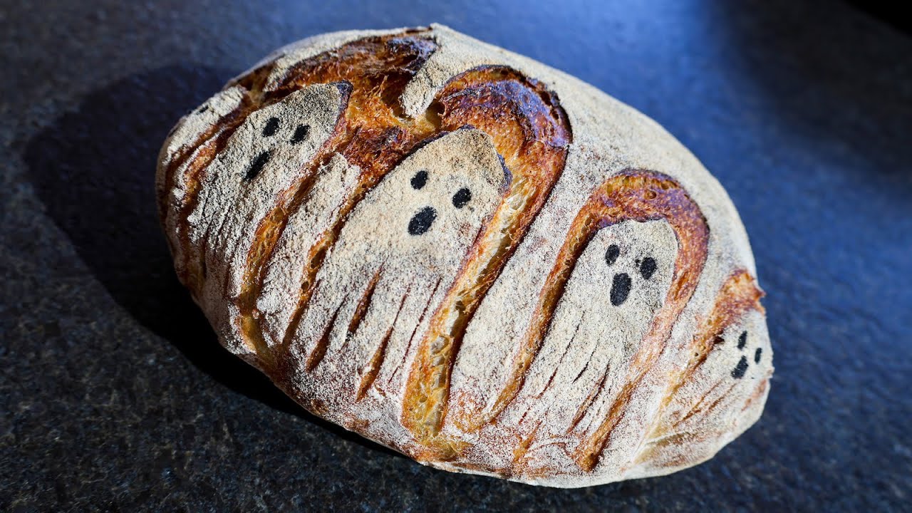 How to Score Ghosts on Bread - YouTube