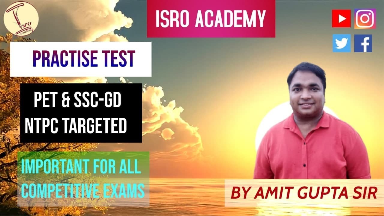 GS QUESTION PRACTICE SESSION | BY AMIT GUPTA SIR | ISRO ACADEMY | - YouTube
