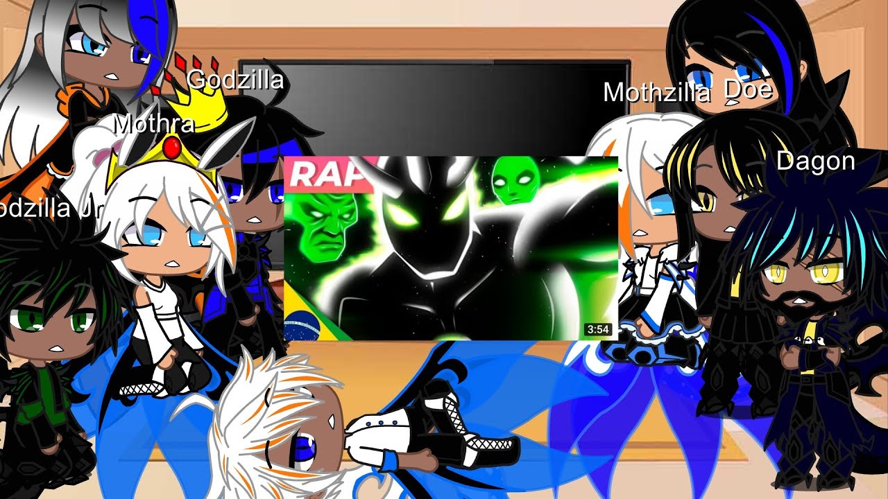 Godzilla familia react rap Alien X - YouTube