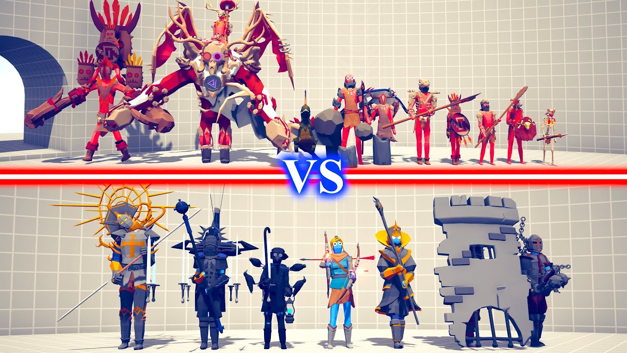 TRIBAL DLC Team vs MEDIEVAL ADDON Team - Totally Accurate Battle ...