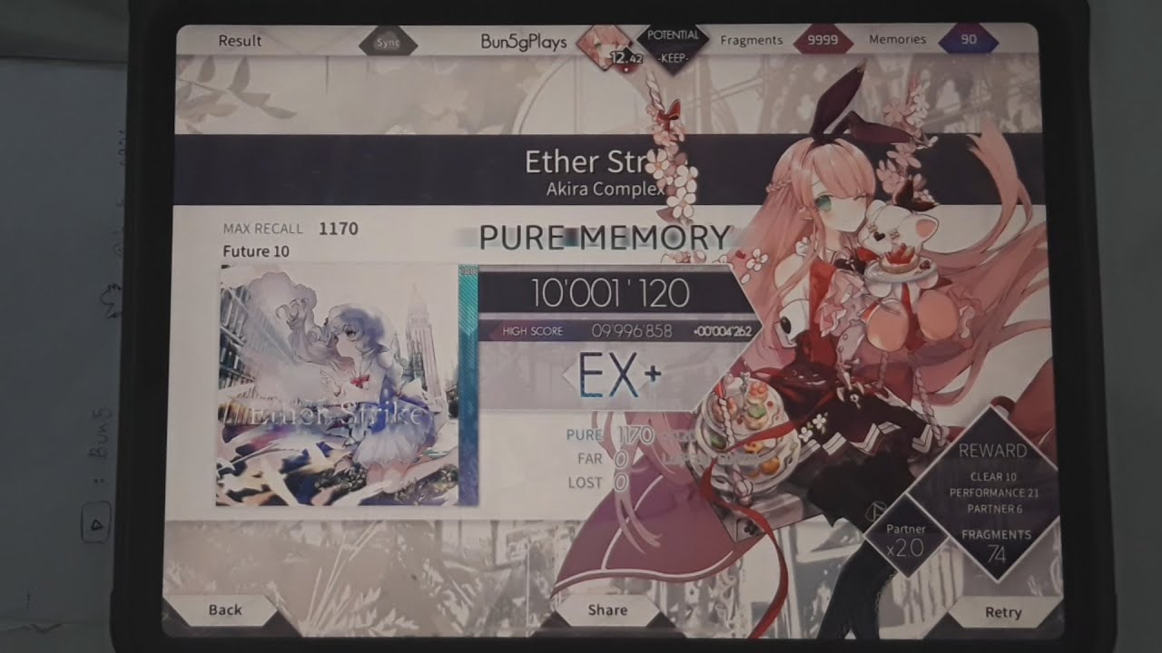 【Arcaea】 Ether Strike (Future 10) PM 10'001'120 (Max-50) - YouTube