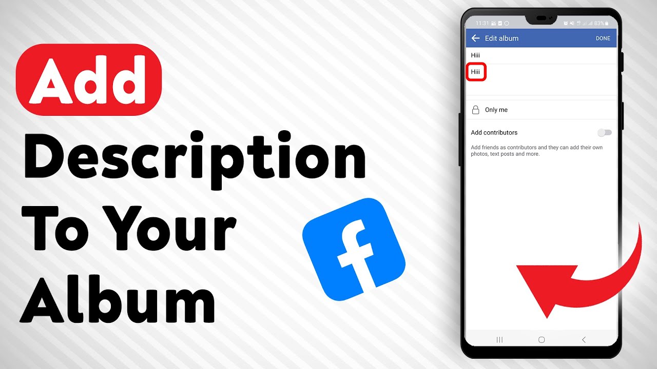 How To Add Description To Your Album On Facebook - Full Guide - YouTube