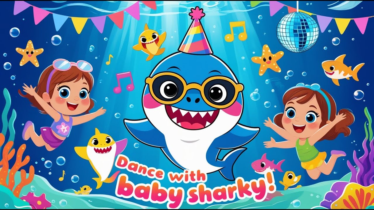Dancing with Baby Sharky! 🦈💃 | Fun Dance Song for Kids | Baby Shark ...