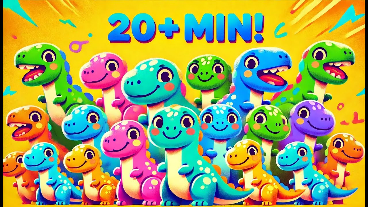 T-Rex Songs for Kids | 20+ Minutes | Songs for Kids | Educational Music ...