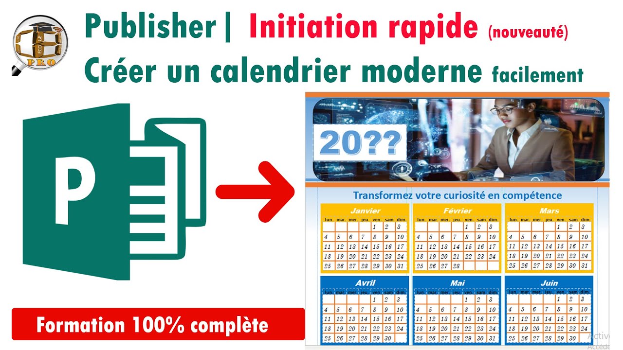 PUBLISHER | Créer un Calendrier moderne et professionnel facilement ...