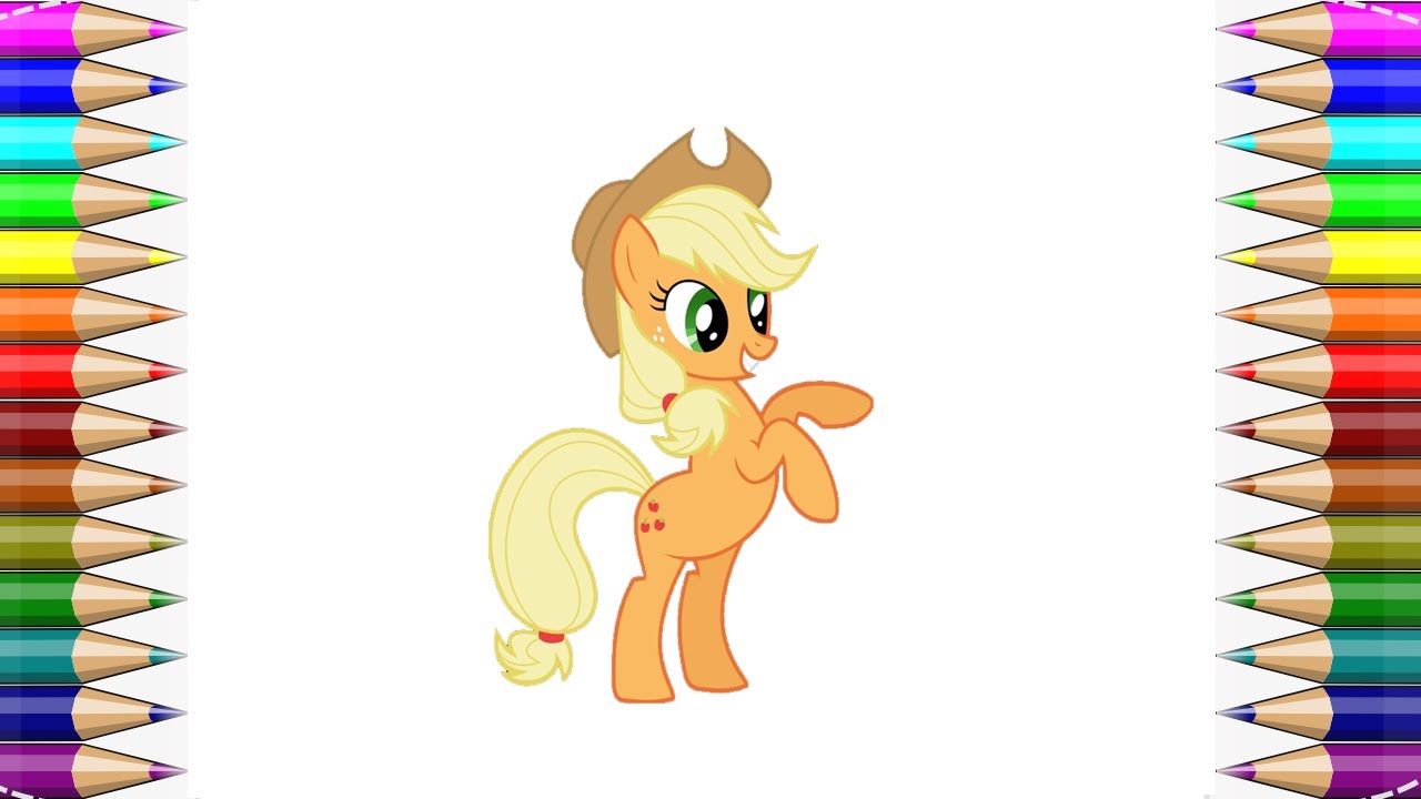 How To Draw Applejack My Little Pony easy Step by Step🥰.Easy Easy ...
