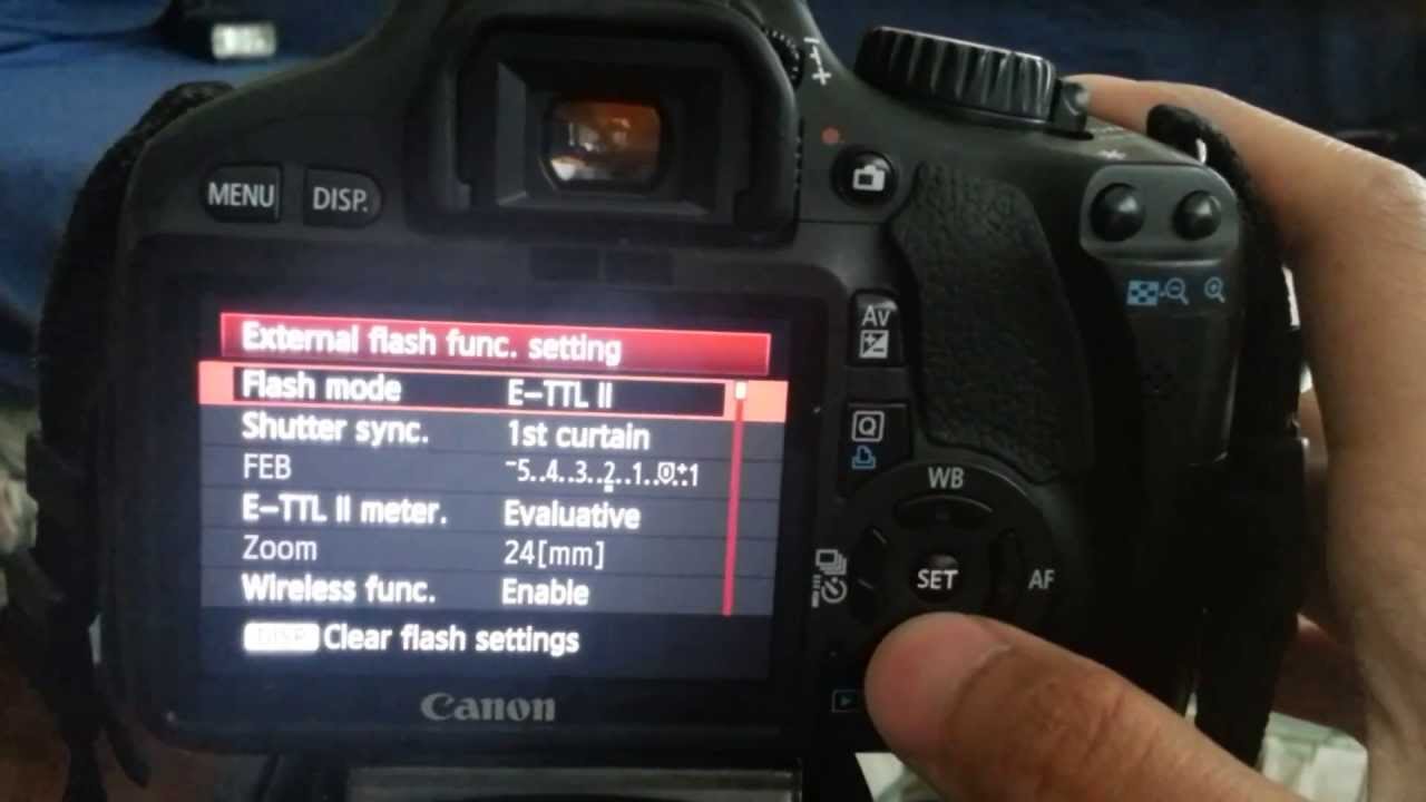 Review | Canon Speedlite 90EX and in Camera Menus - YouTube