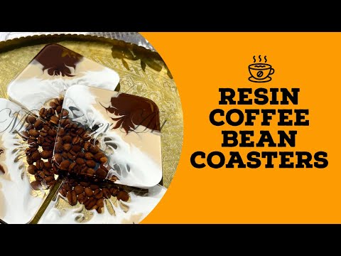 Resin Coffee Bean Coasters - easy beginners project - YouTube