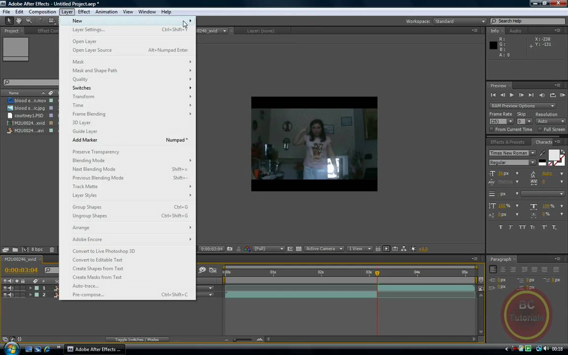 Adobe after effects tutorial-how to make the head explosion part 1 [HD ...