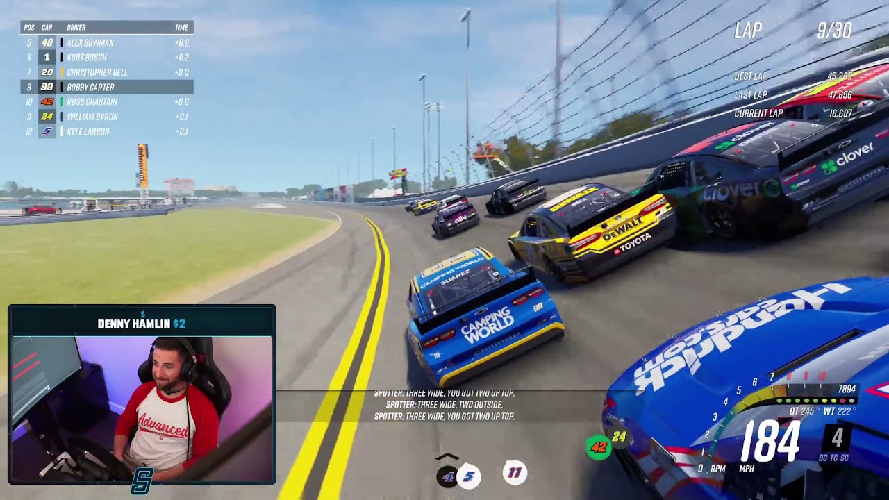 NASCAR spotter turns into a rap GOD - YouTube