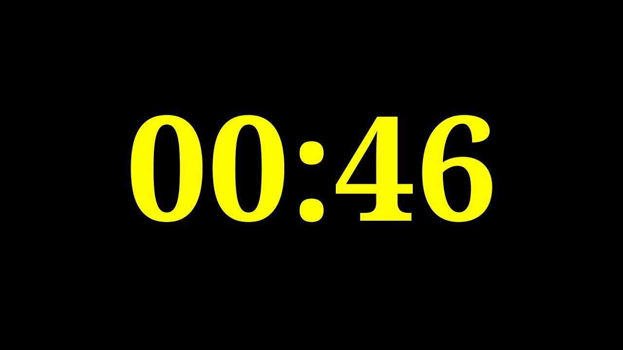 46 Seconds Timer - YouTube