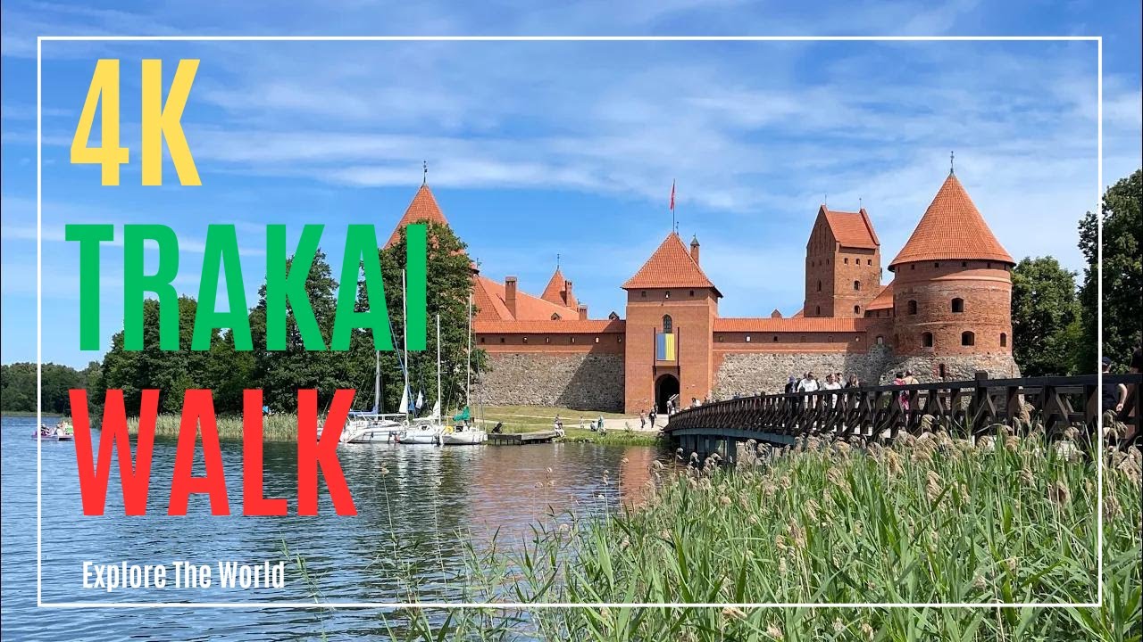 【4K】 Lithuania Trakai Museum Tour - Walk inside the Island Castle ...