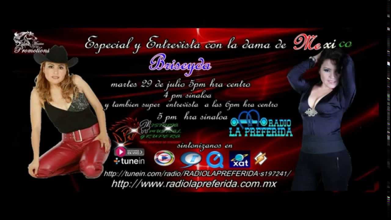 ENTREVISTA DE BRISEYDA EN RADIOLAPREFERIDA Y HISTORIA MUSICAL GRUPERA ...