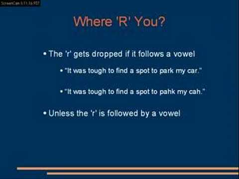 Boston accent project part 1 - YouTube