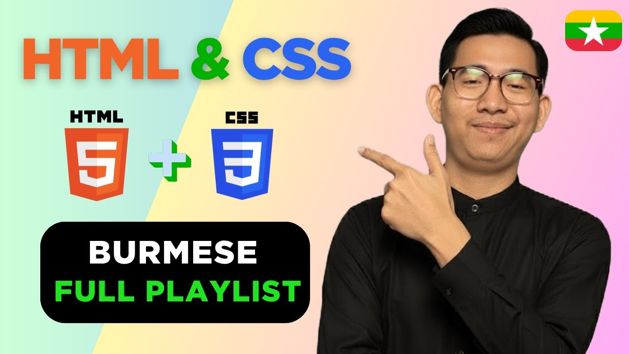 Ep 4 - h1 to h6, P, hr & attrubute | HTML & CSS Tutorial in Burmese (Myanmar) - YouTube