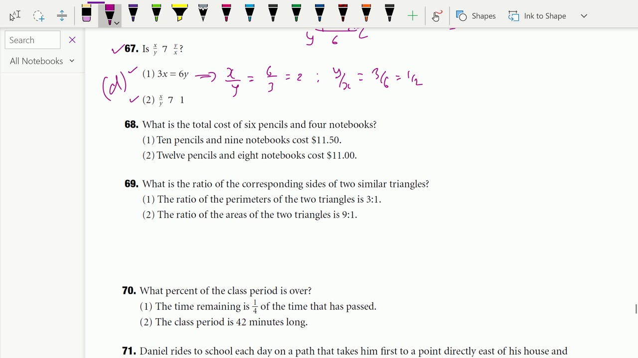 GMAT : - ( Quantitative practice test ; Data sufficiency ) - 11. - YouTube