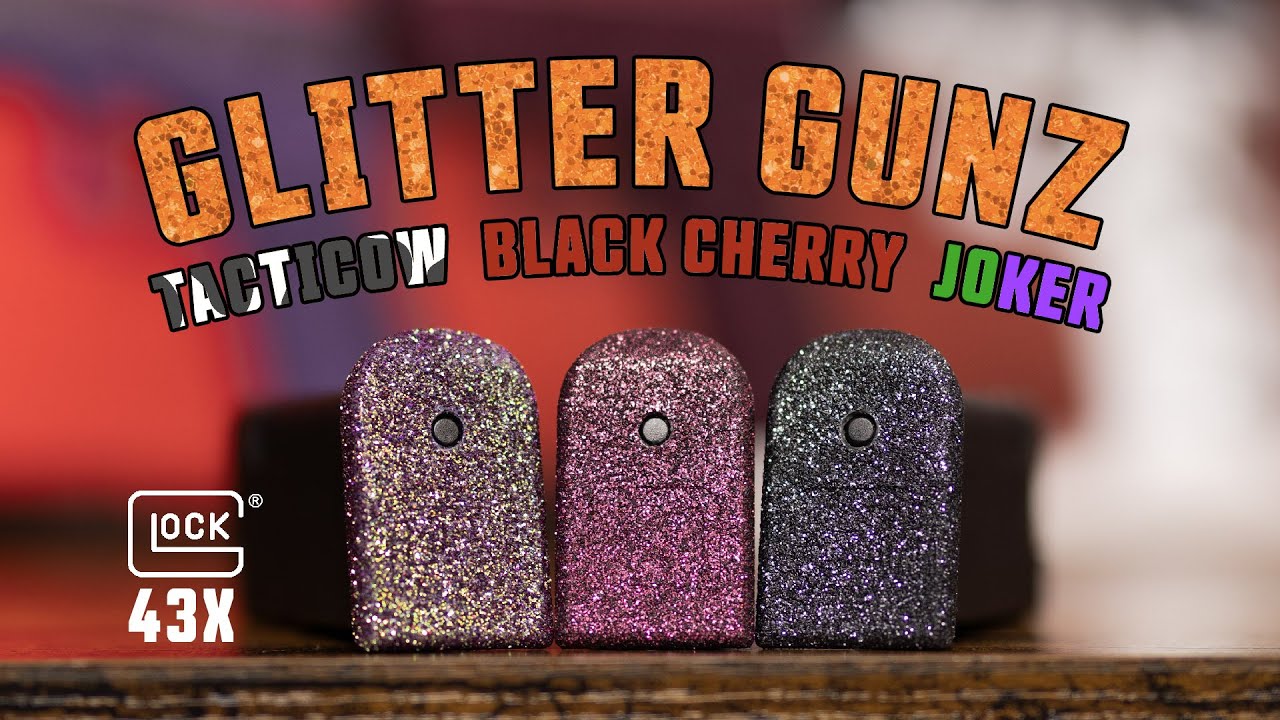 Glock 43x Glitter Gunz : TactiCow, Black Cherry, & Joker | Impressions ...