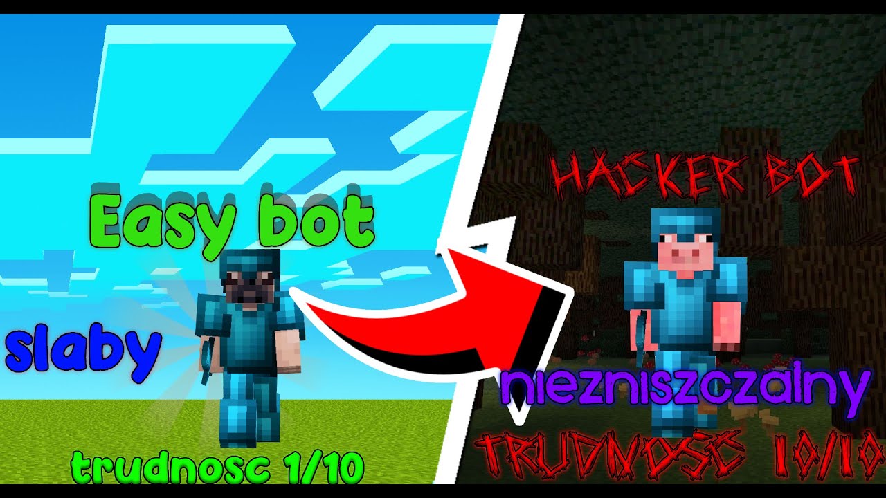 Jak Pokonałem Hacker Bot w Minecraft | pvp.land - YouTube