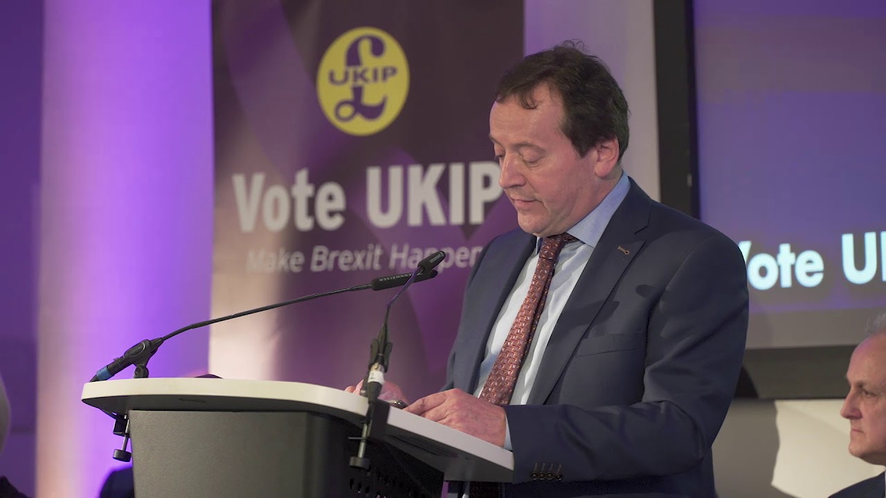 Paul Williams speaks at UKIP European Parliamentary Elections Press ...