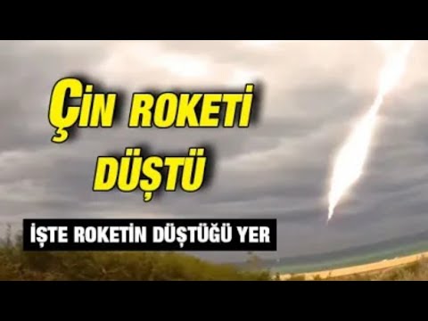 Çin Roketinin dünyaya düşme Anı Canlı Yayın izle