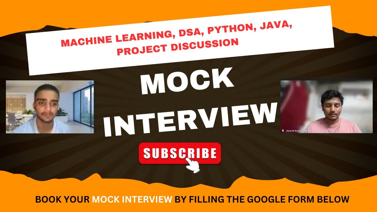 Mock Interview Machine Learning Python Java Dsa Frontend Project Discussion