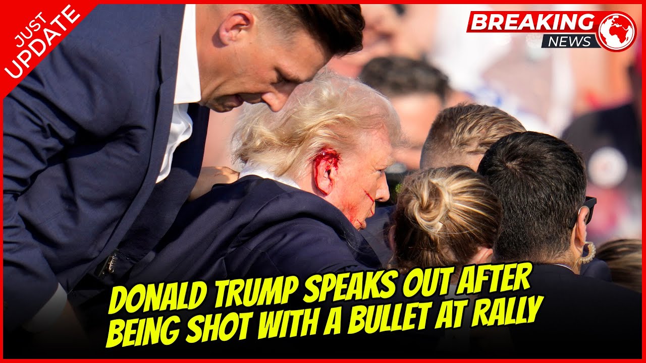 Donald Trump Speaks Out After Being Shot With a Bullet At Rally - YouTube