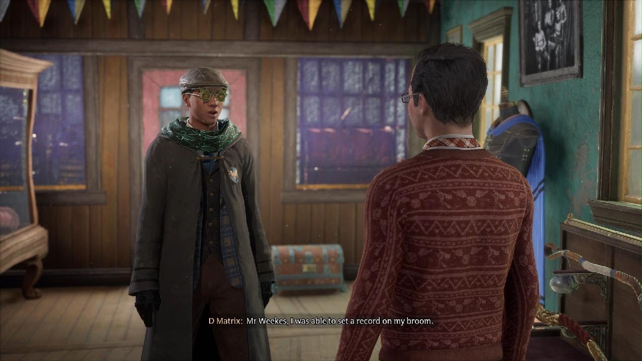 Albie Weekes has some ideas to upgrade my Broom in Hogwarts Legacy ...