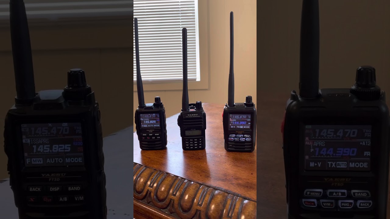 Yaesu Ft 3D, ft4X, and ft5D handheld radios - YouTube