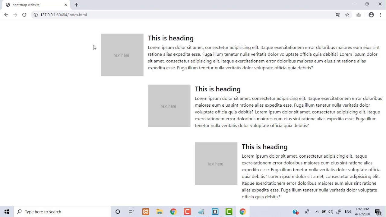 Bootstap 4 4 Media Objects - YouTube