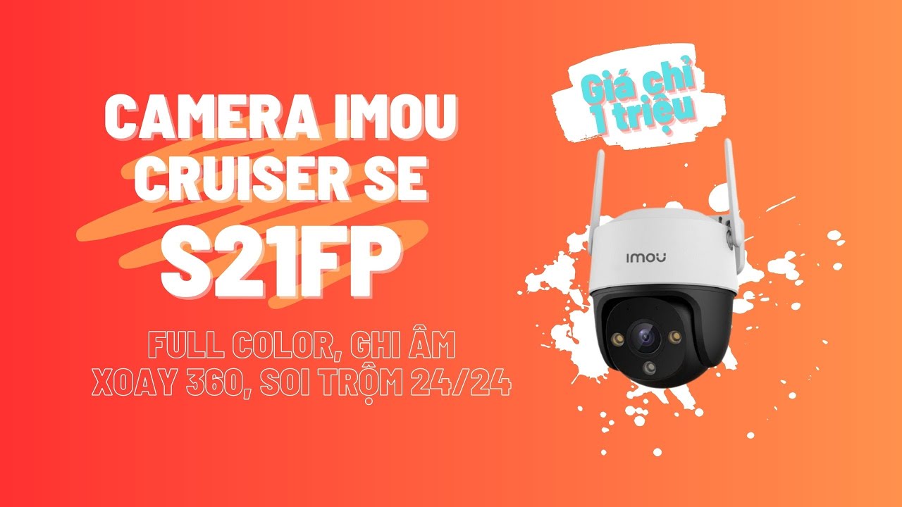 Camera IMOU Cruiser SE S21FP 2MP Xoay 360 Ngoài Trời, Ghi Âm, Chống ...