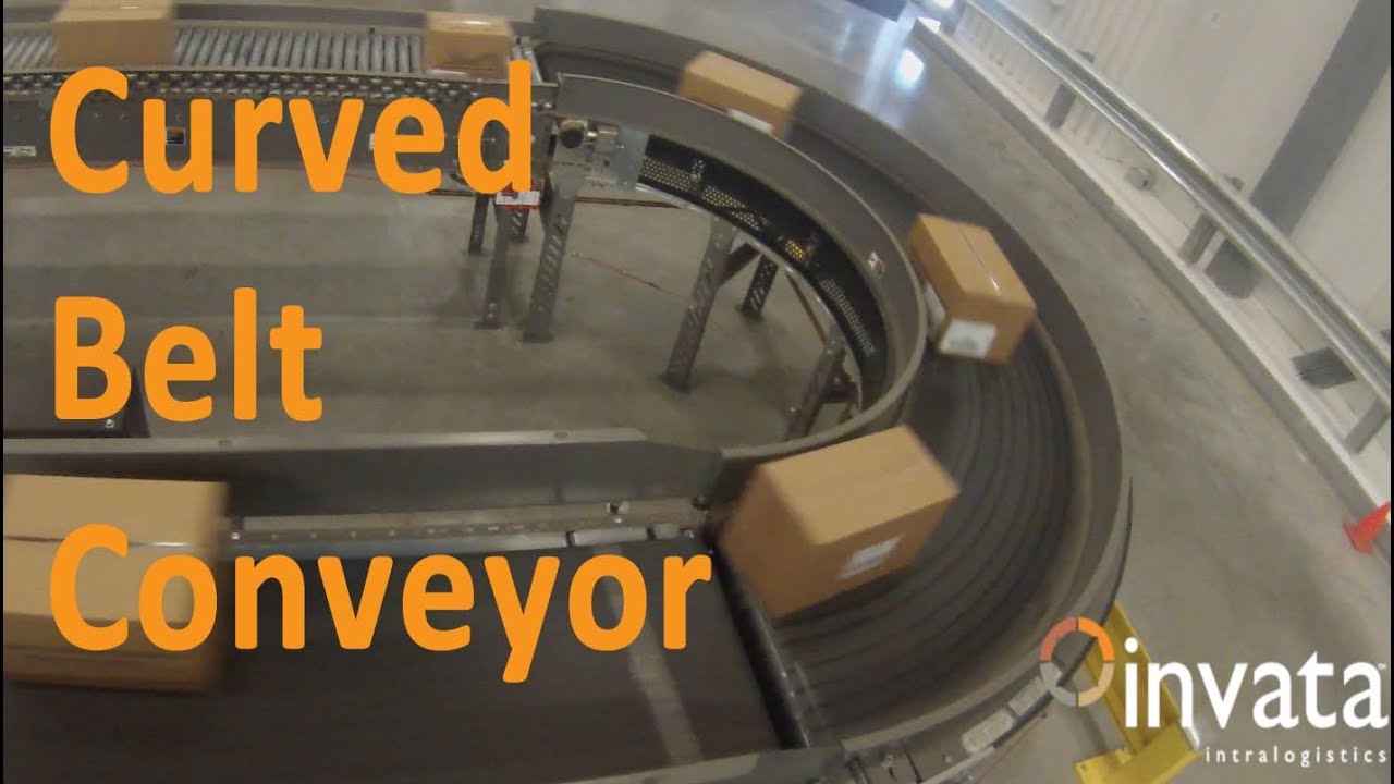 Curved Belt Conveyors | Invata Intralogistics - YouTube