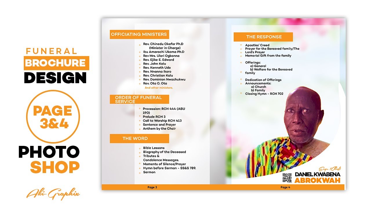 Page 3&4 | How to Design a Funeral Brochure | Magazine Layout ...