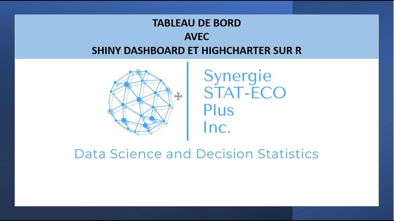 Tableau de Bord avec R Shiny Dasboard et Highcharter - YouTube