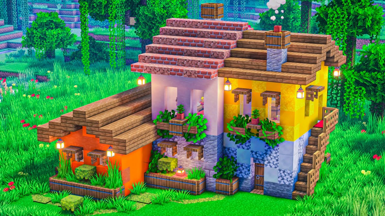 Minecraft: Ultimate 2-Player Survival House Tutorial - YouTube