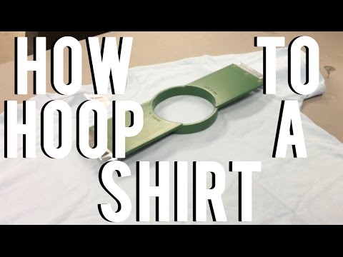 Embroidery Tutorial - Shirt Hoop - YouTube