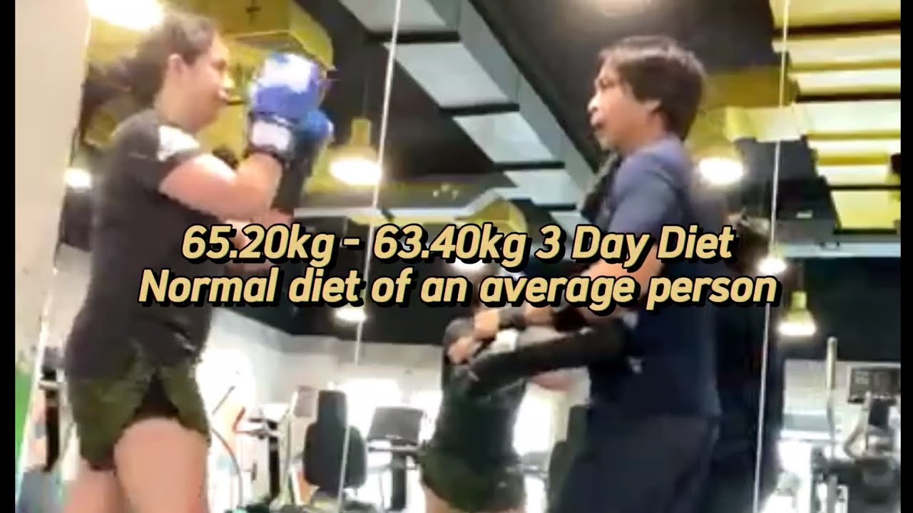 3 Day Diet of a Normal diet of an average person lose 1.80 kg Boxing, gym milk tea 💪 - YouTube