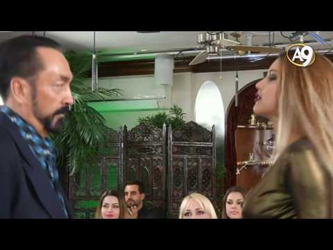 Adnan Oktar esmer güzeliyle dans ediyor