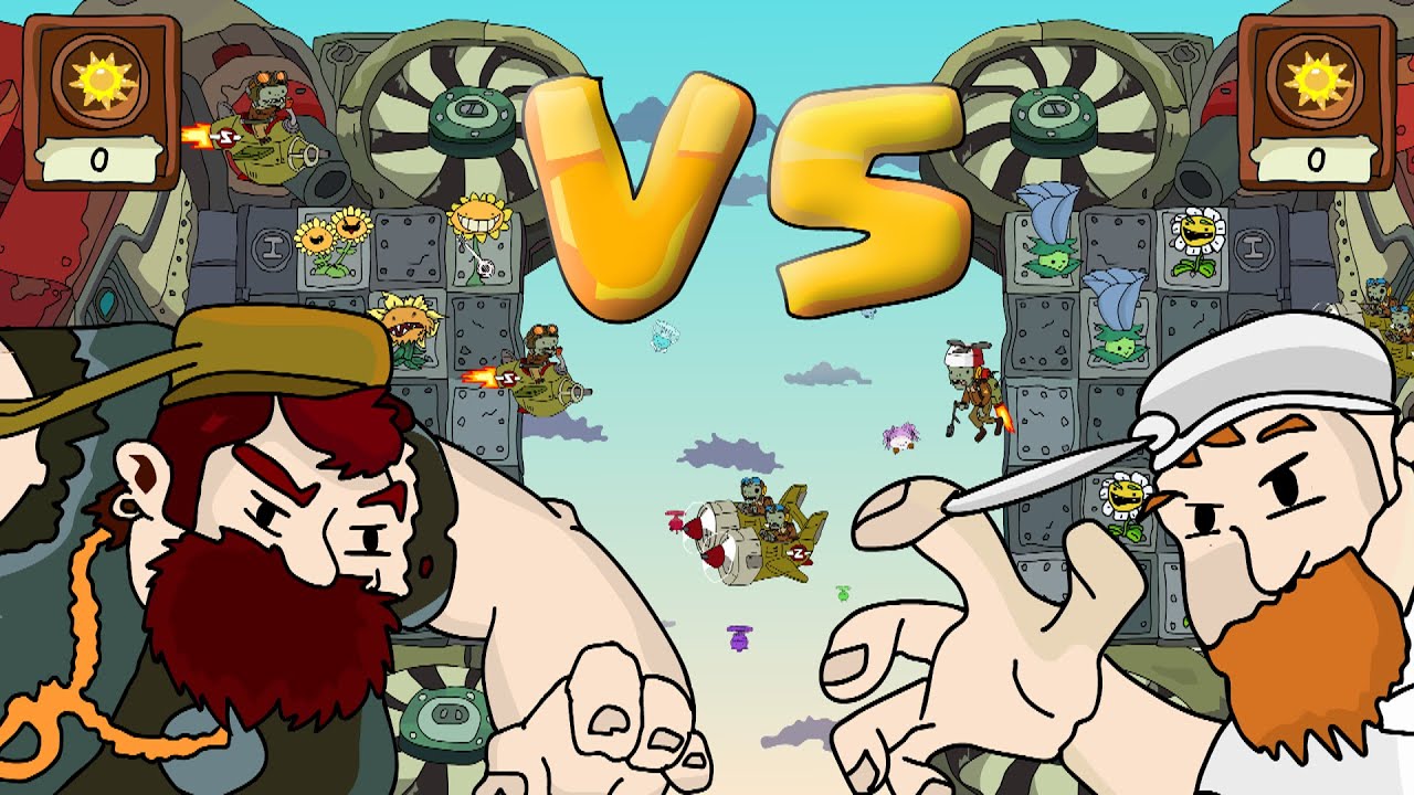 Plants vs. Zombies 2 Animation Crazy Dave Vs Evil Dave Battle Mod - YouTube