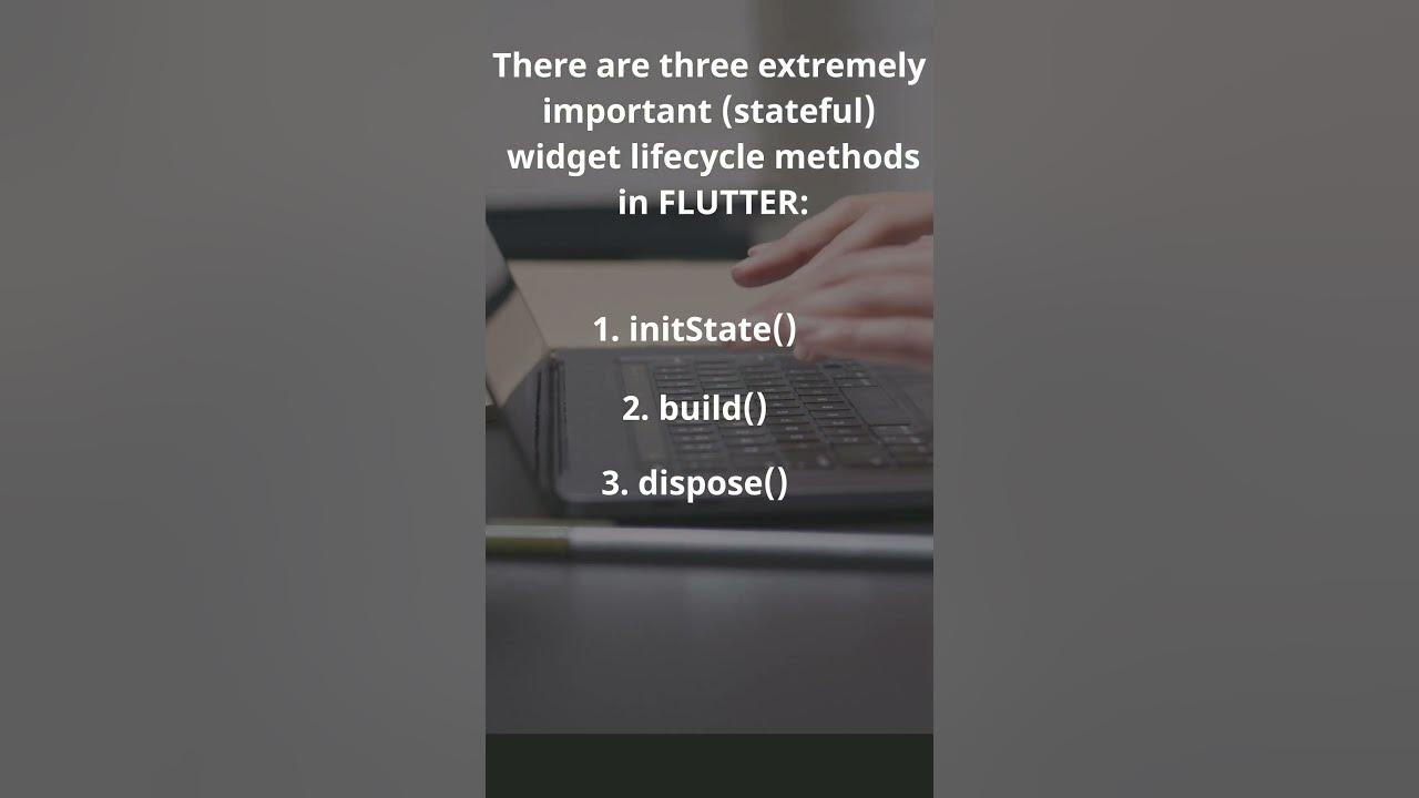 3 Important Stateful Flutter Widget Lifecycle Methods Very Useful Shorts Youtube
