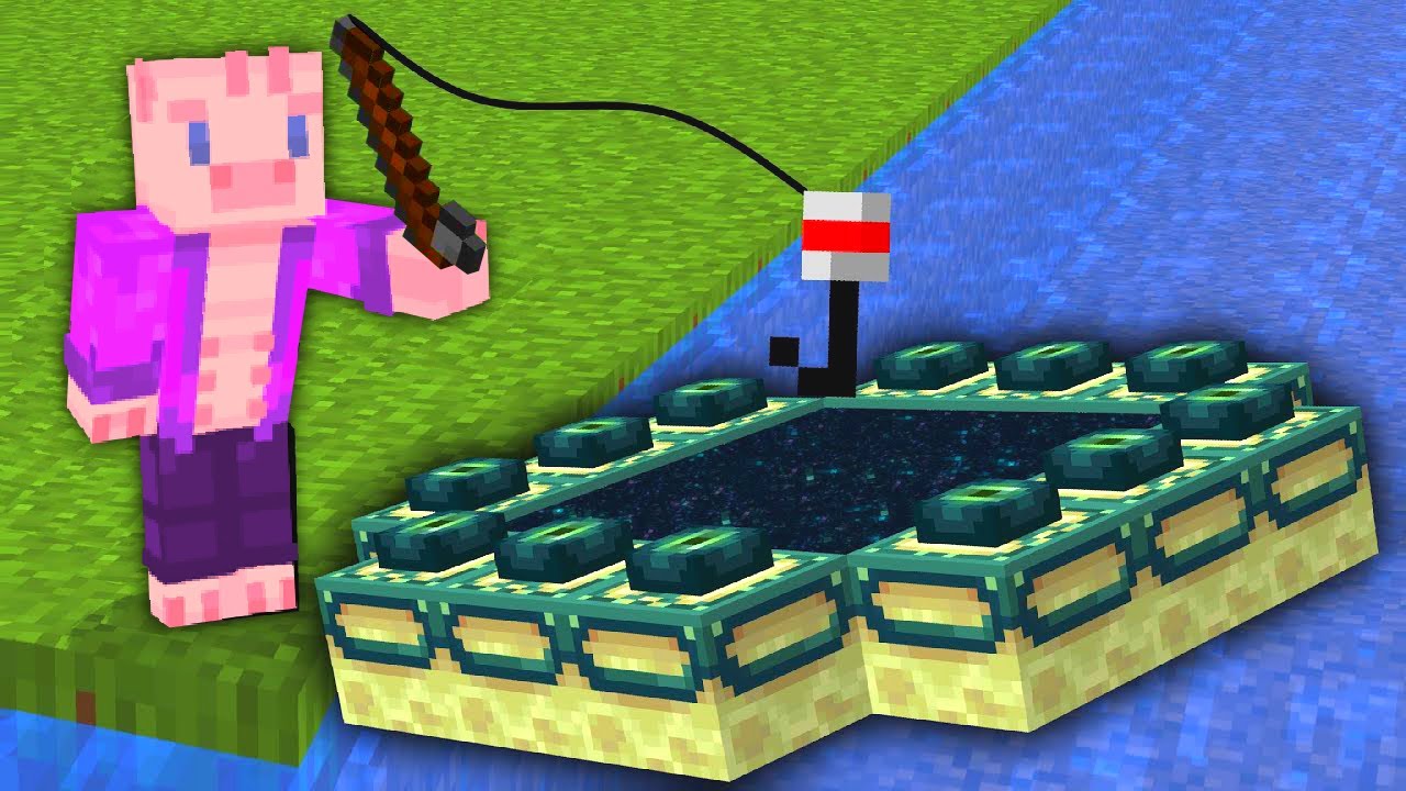 Minecraft, ale RYBAŘÍM z vody STRUKTURY... - YouTube