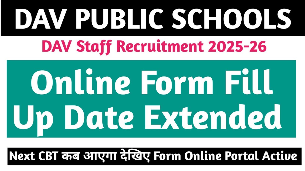 DAV CBT New Official Update Regarding CBT Online Application Form Watch Full Information - YouTube