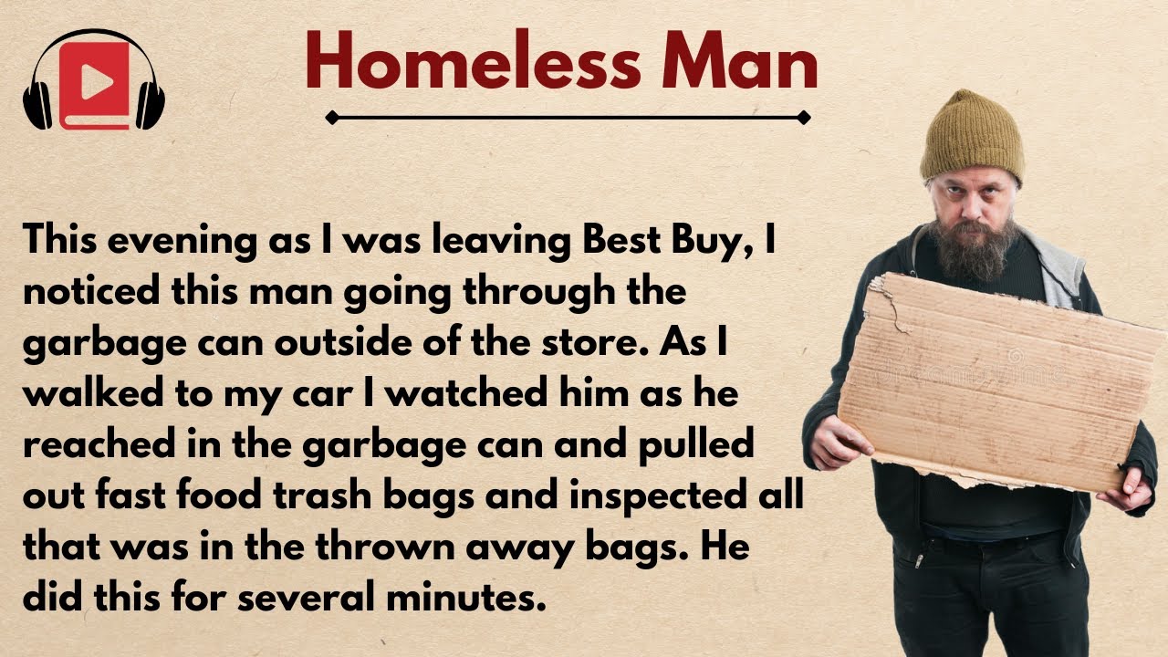 Learn English Through stories | A homeless Man | English Story | Learn ...