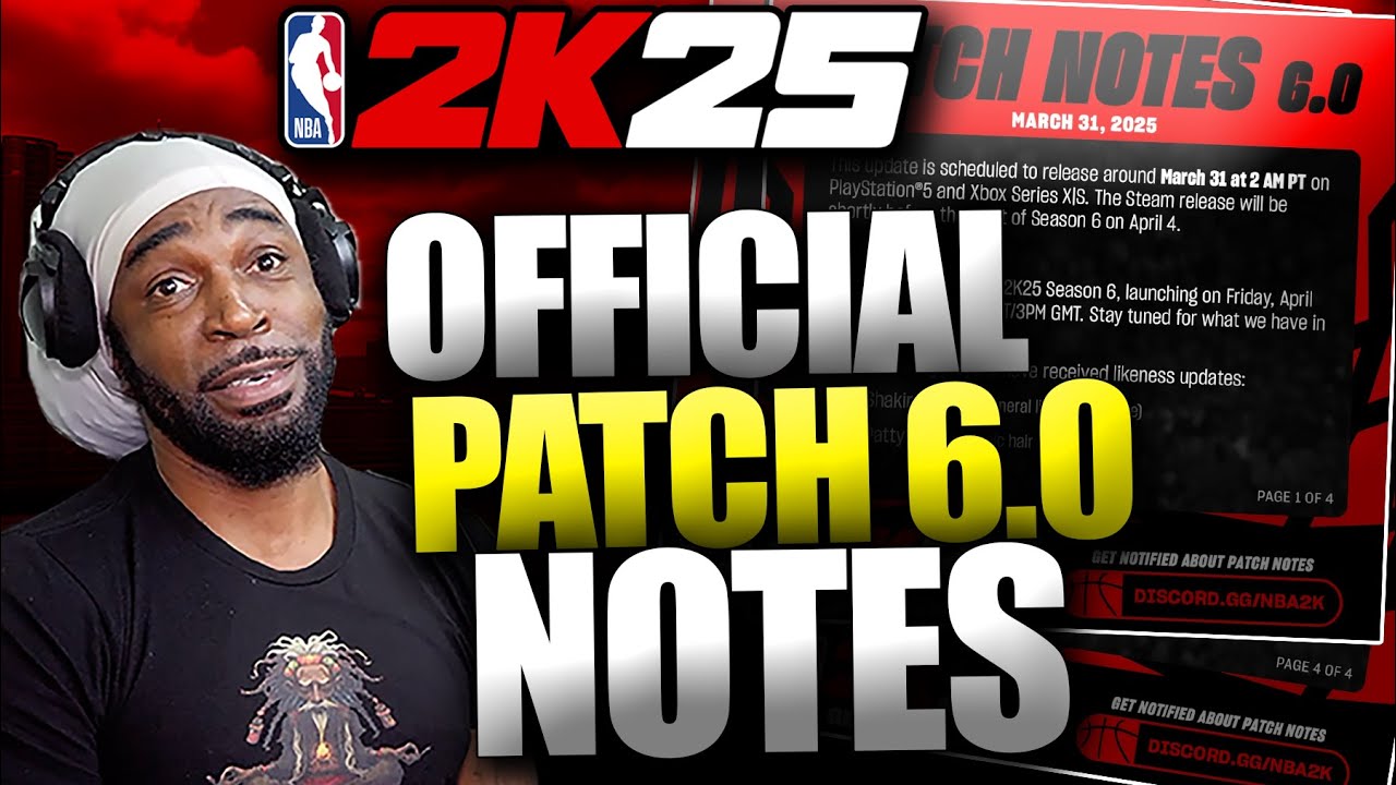 NBA 2K25 News 🔥 Season 6 Patch Update REVEALED! Full Notes, Gameplay ...
