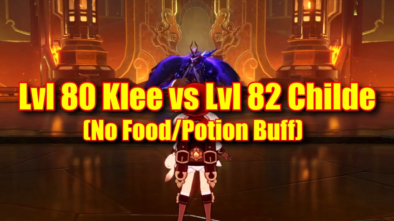 Klee Solo lvl 82 Childe (AR 45 World lvl 6) No Food/Potion Buff ...