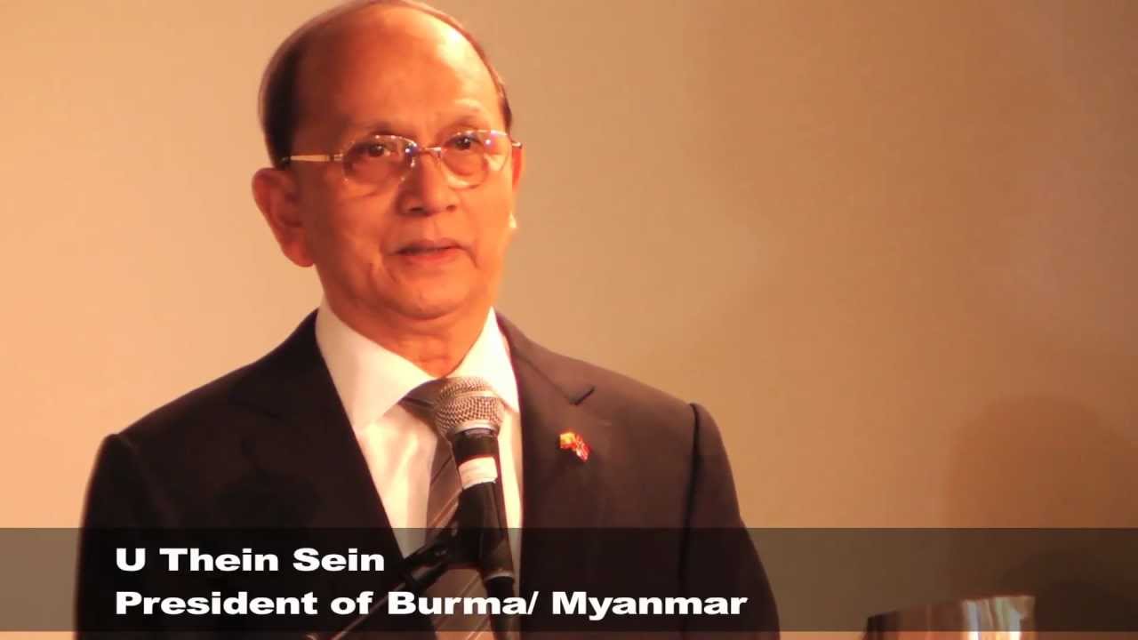 President U Thein Sein greets Burmese people in Oslo - YouTube