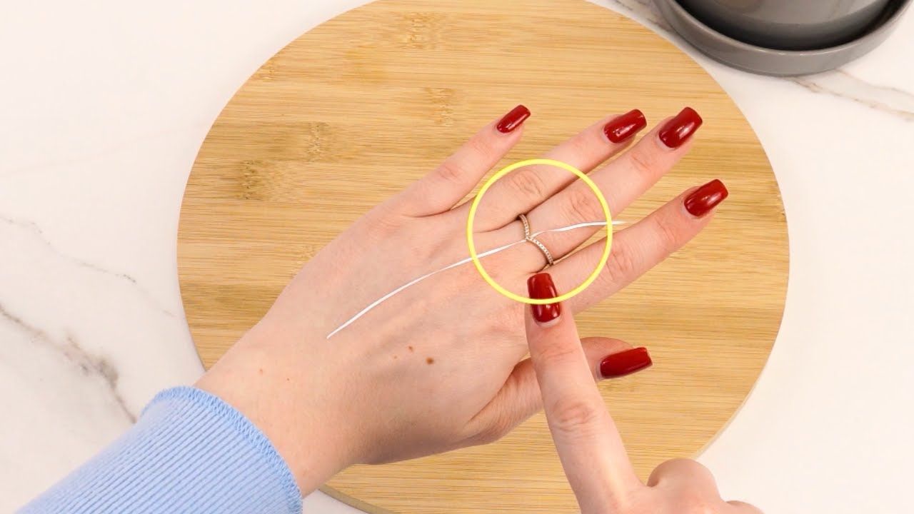 Ring stuck on your finger? Here’s a quick and painless solution - YouTube